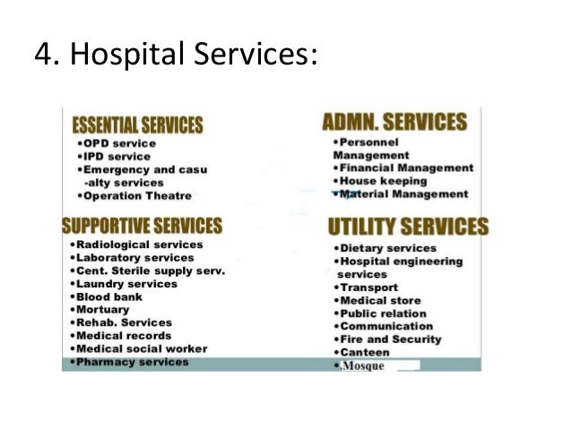 Hospital services