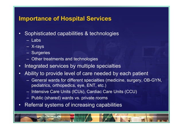 Hospital Services & Management | PDF | Health Insurance | Insurance