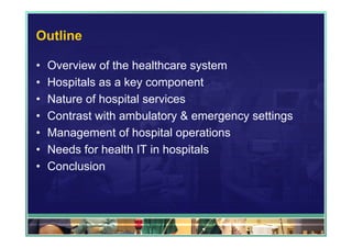 Hospital Services & Management | PDF