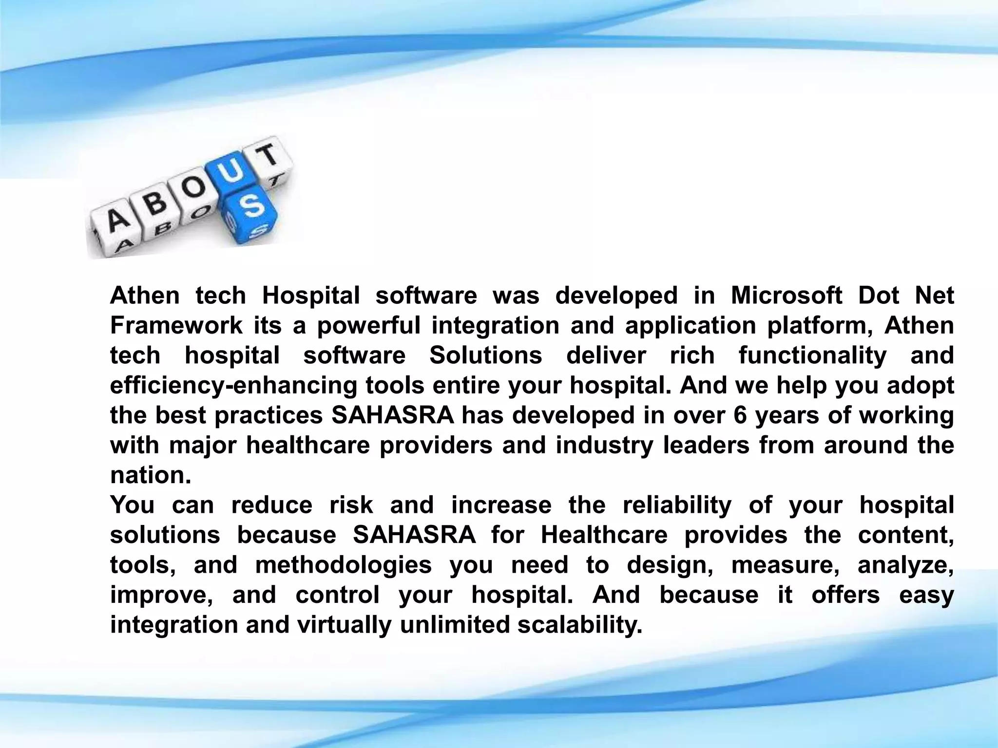 Hospital software athentech india | PPT
