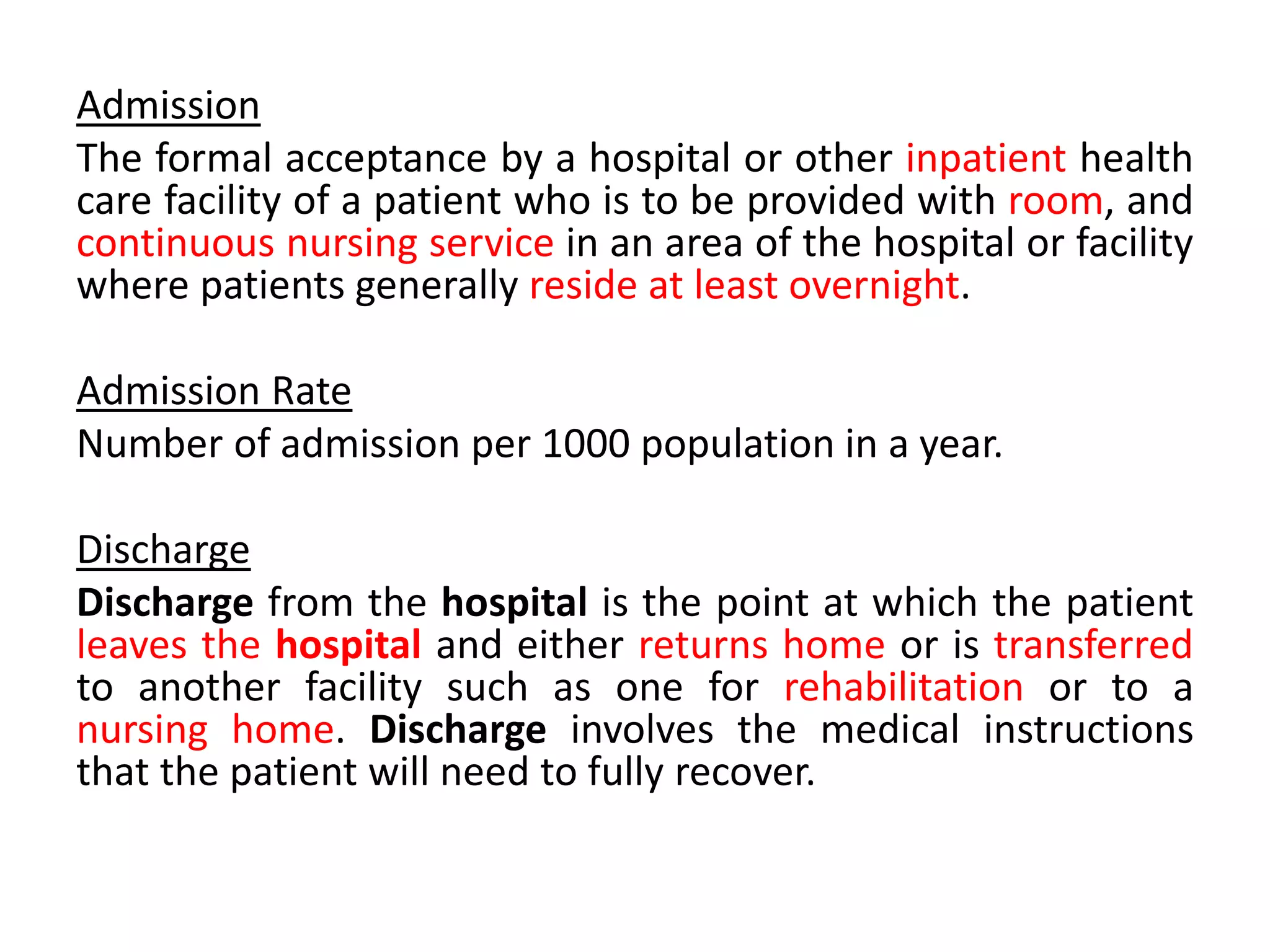Hospital Statistics | PPTX