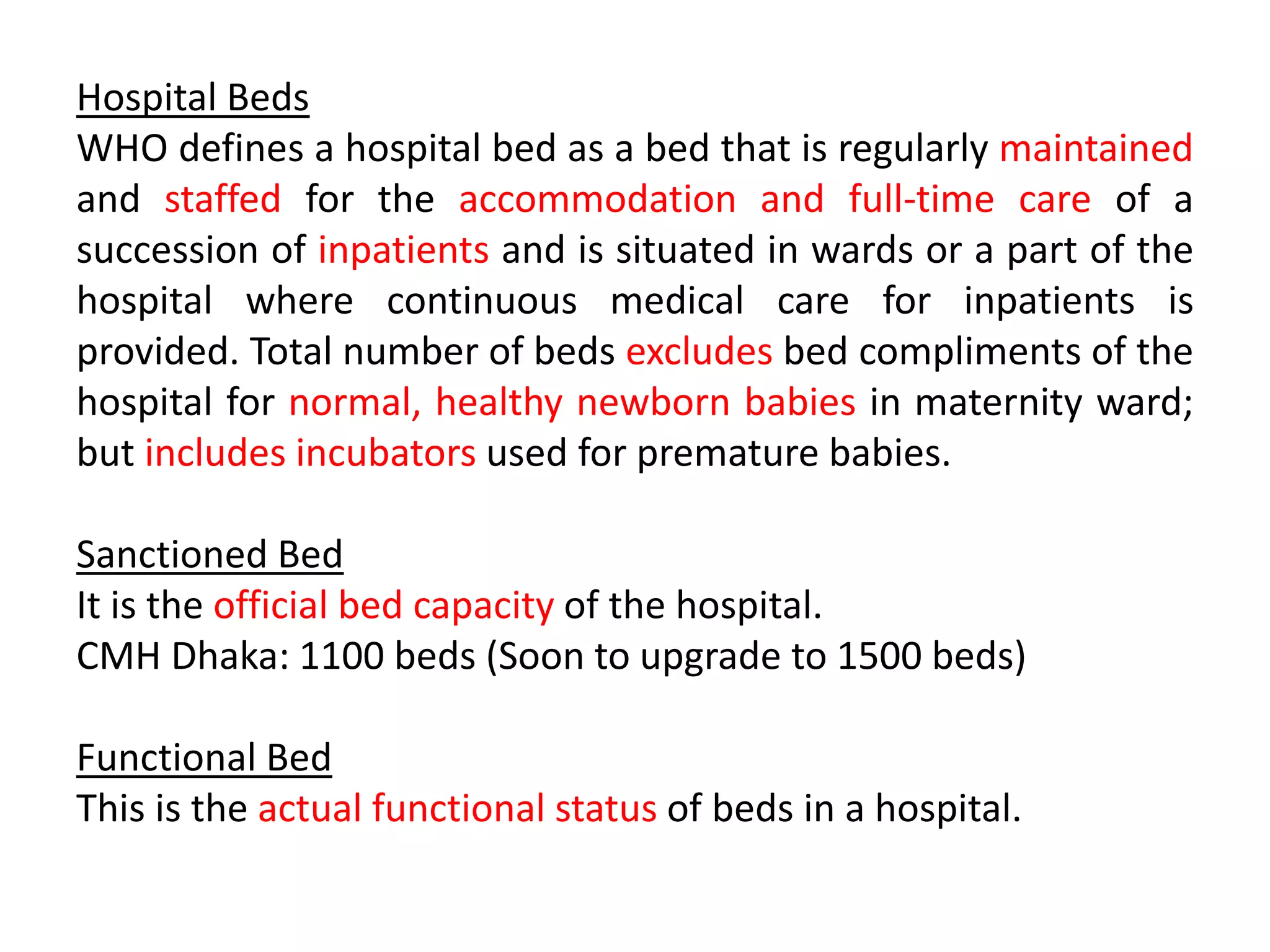 Hospital Statistics | PPTX
