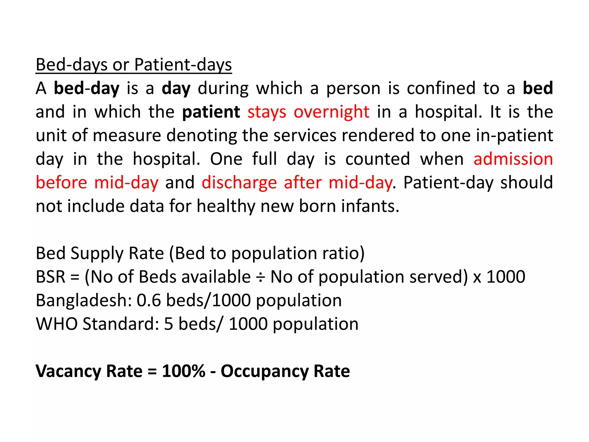 Hospital Statistics | PPTX