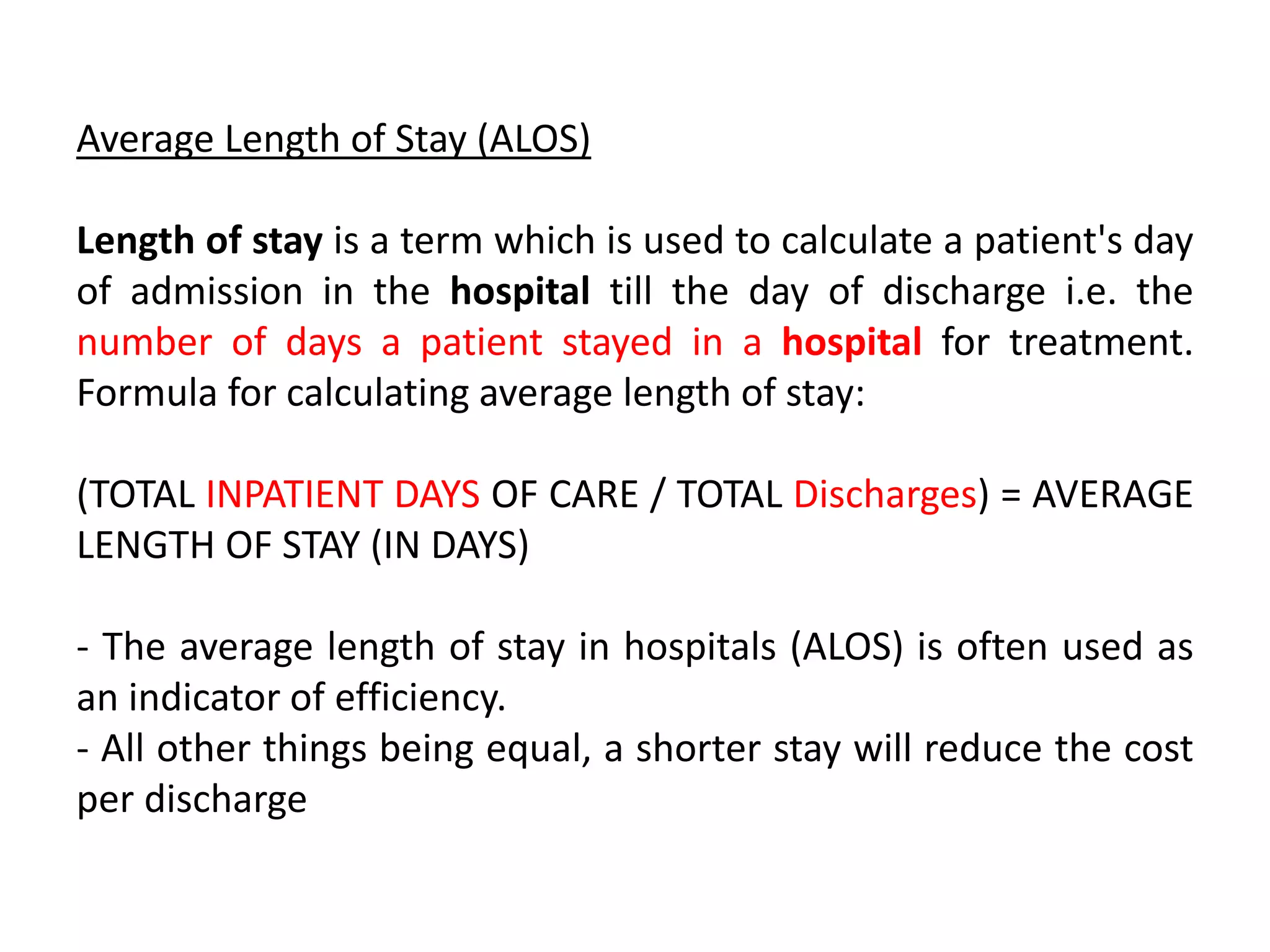 Hospital Statistics | PPTX