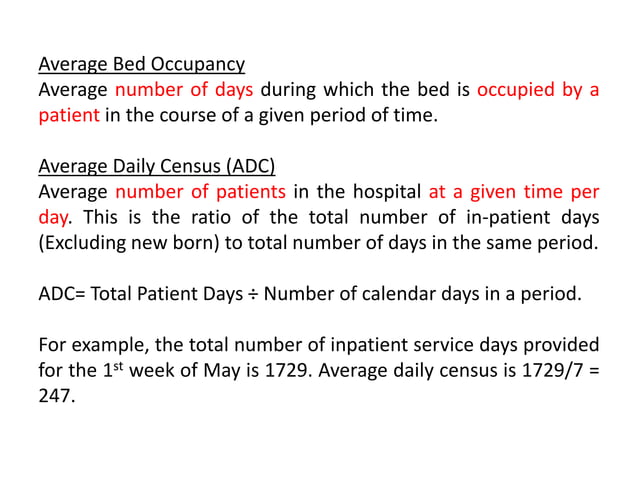 Hospital Statistics | PPTX