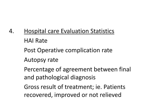 Hospital Statistics | PPTX