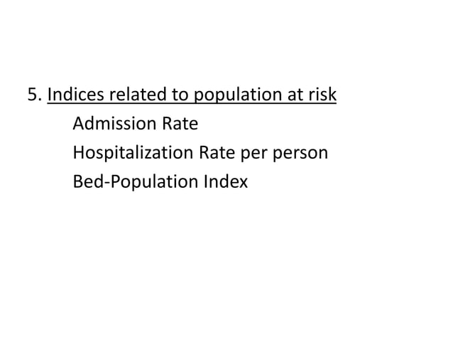 Hospital Statistics | PPTX