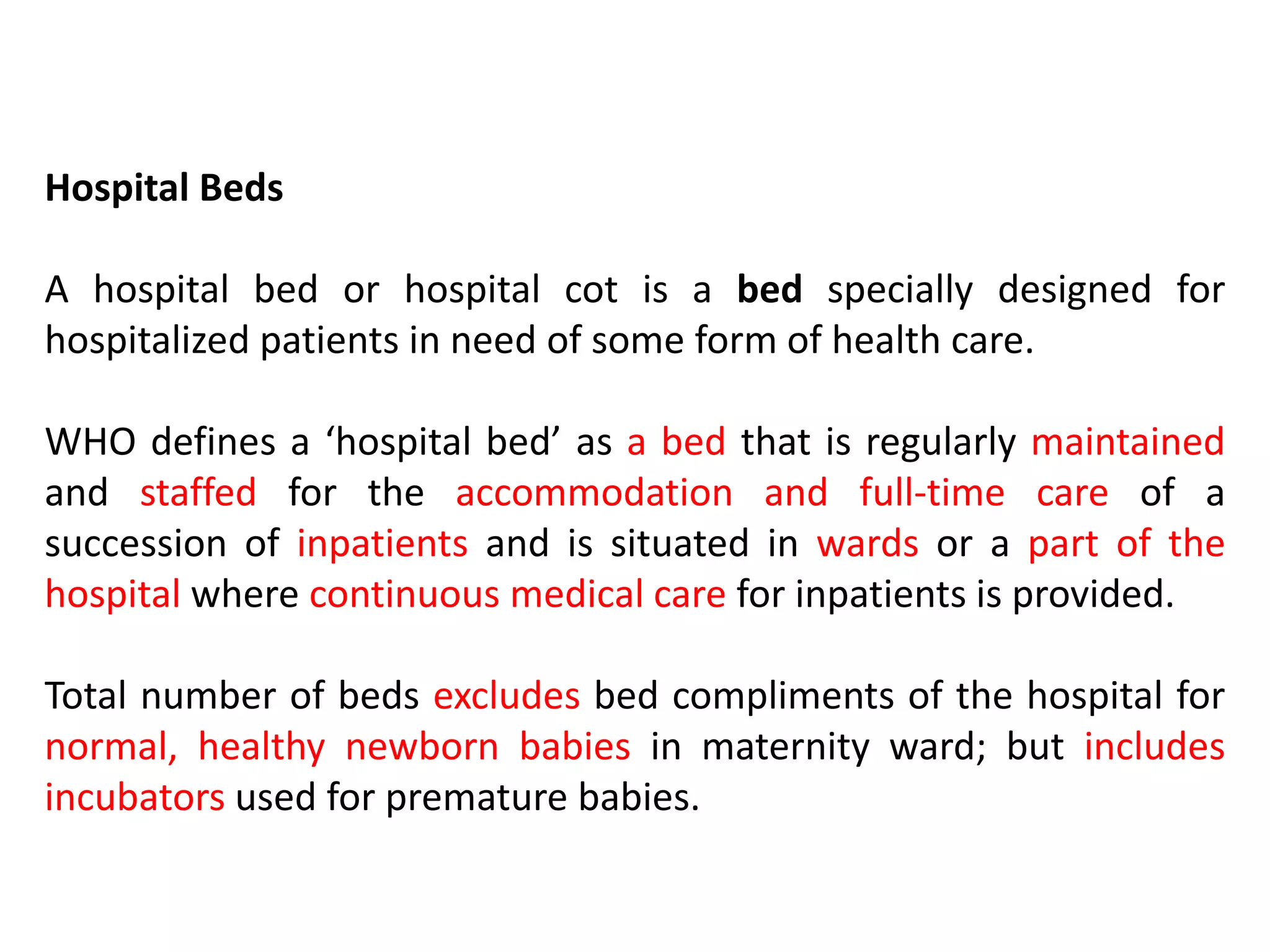 Hospital Statistics and Measurement of Hospital Performance | PDF