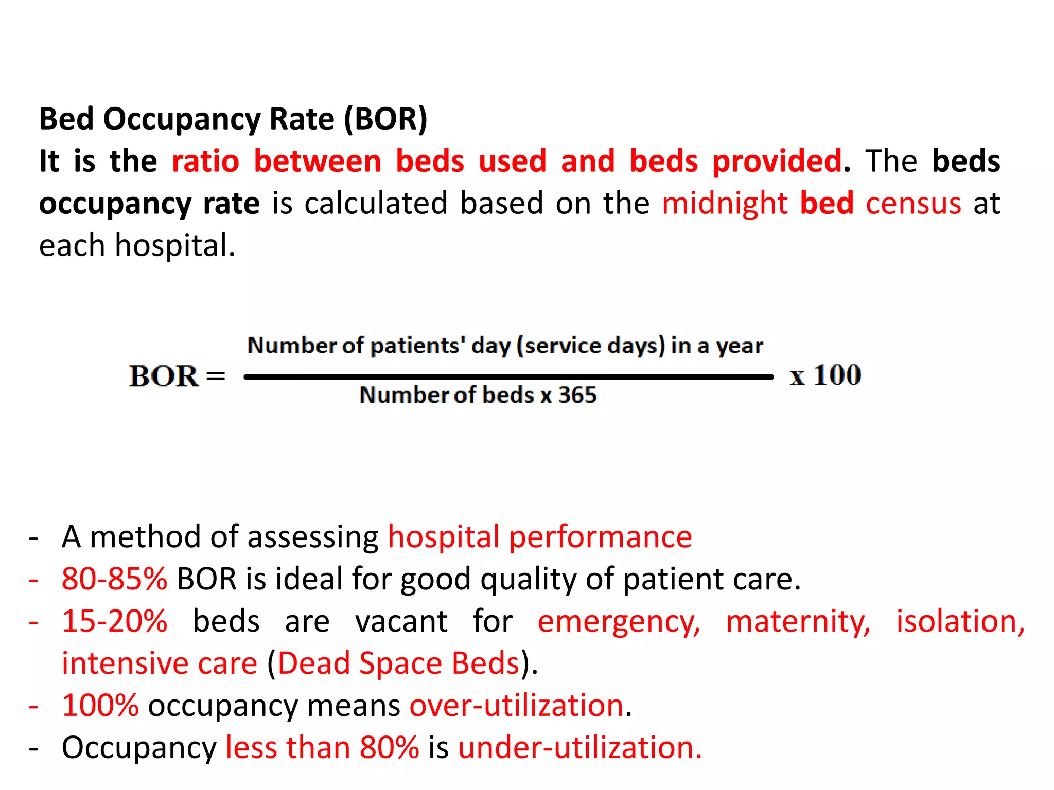 Hospital Statistics and Measurement of Hospital Performance | PDF