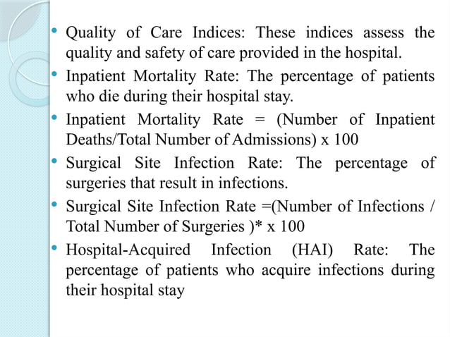 hospital statistics including hospital utilization indices.pptx