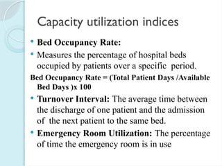 hospital statistics including hospital utilization indices.pptx