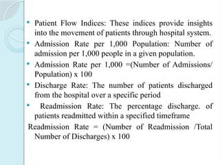 hospital statistics including hospital utilization indices.pptx