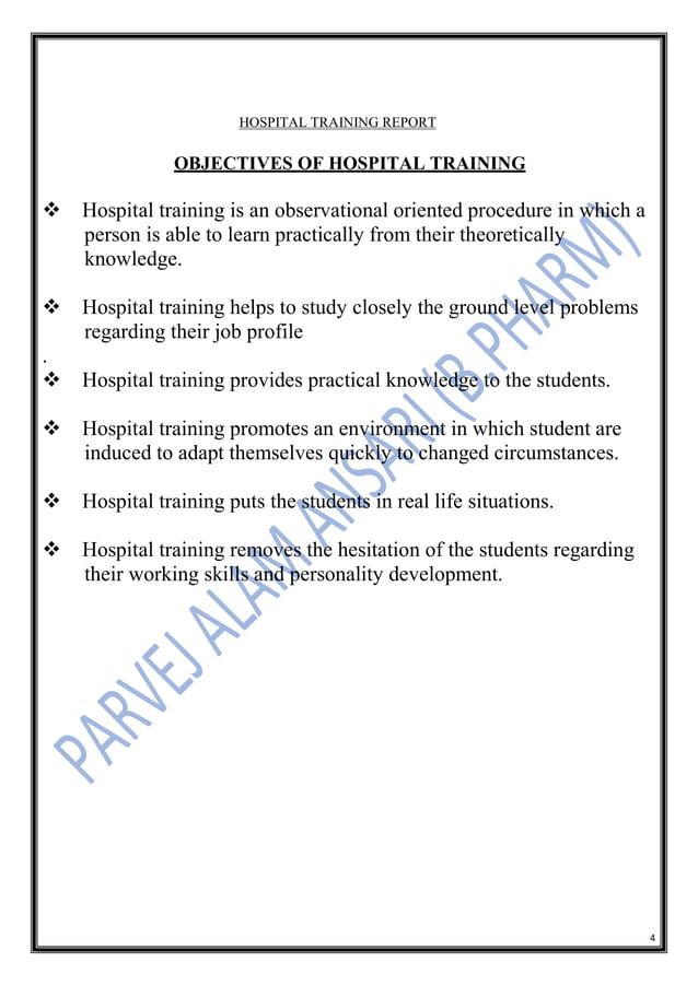 Hospital Training Report B.pharma 7th sem.pdf