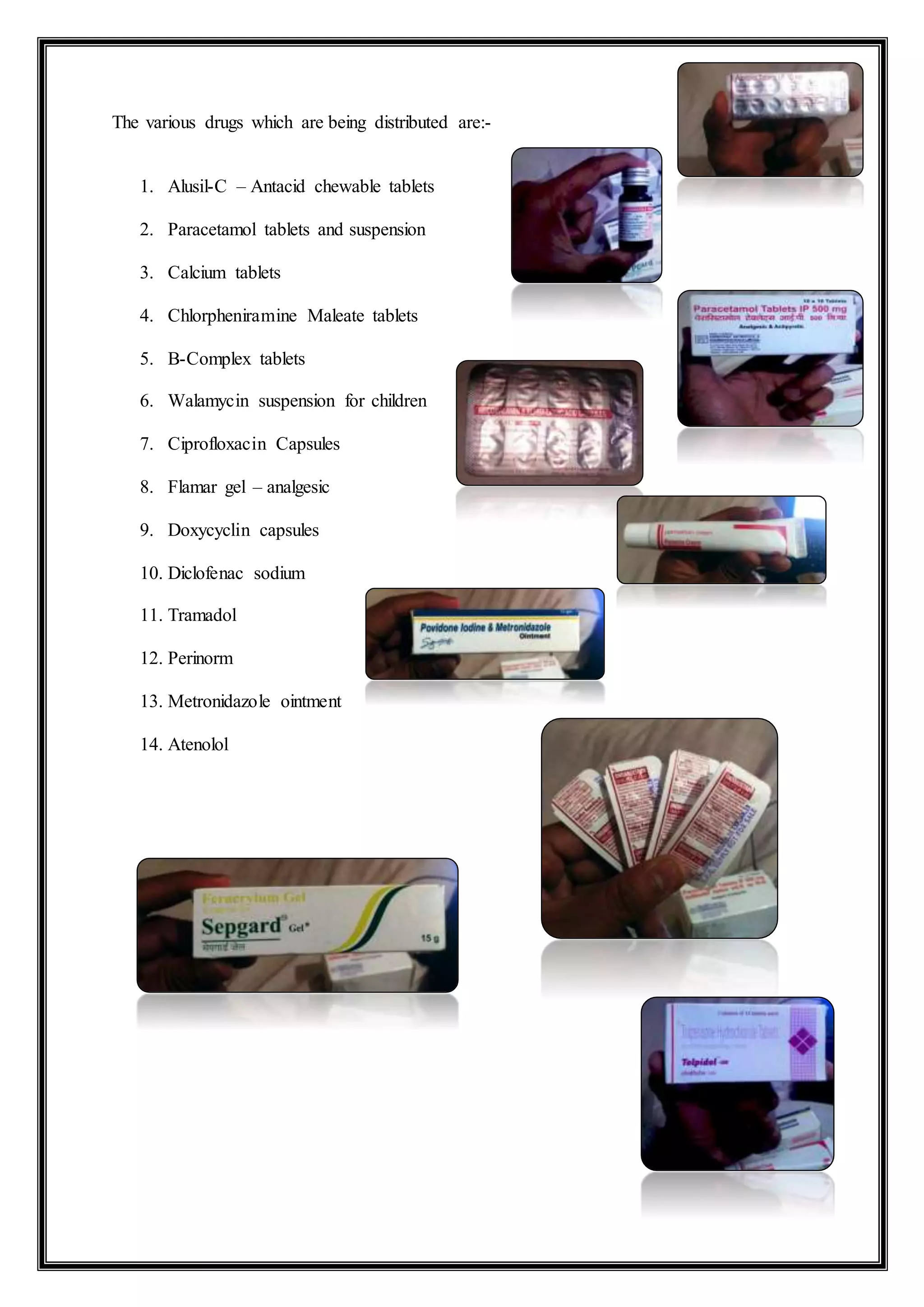 Hospital training report by Harish Sharma | DOCX