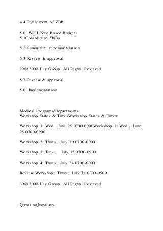 Hospital Transformation through Z B d B d tiZero Based Budg | DOCX