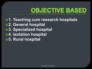 Hospital, types, organization & function | PPTX
