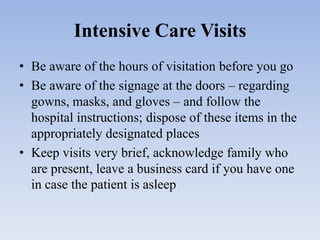 Hospital visitation guidelines | PPTX