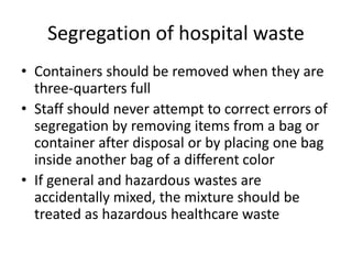 Hospital waste managment | PPTX