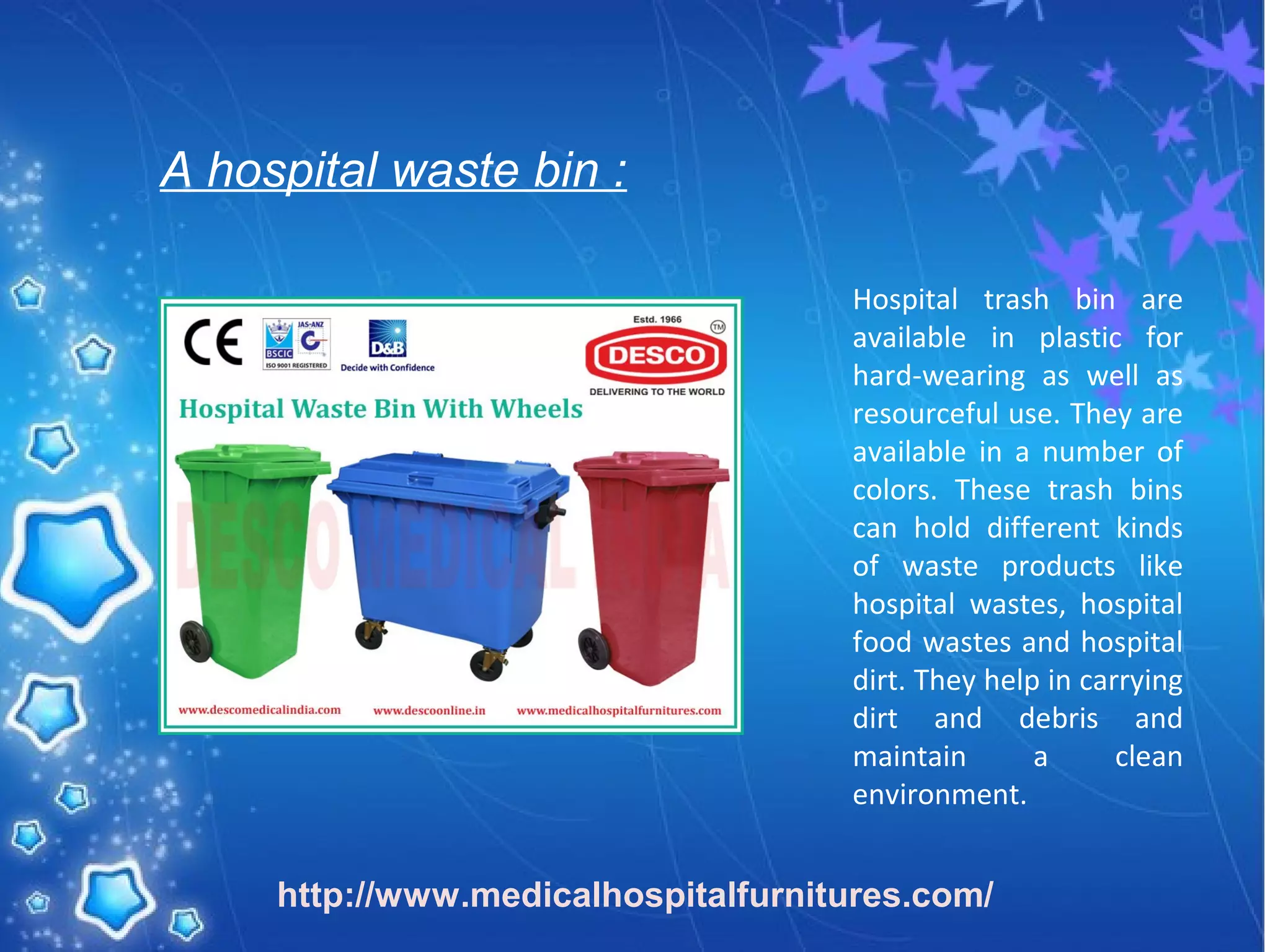 Hospital waste bin | PPT