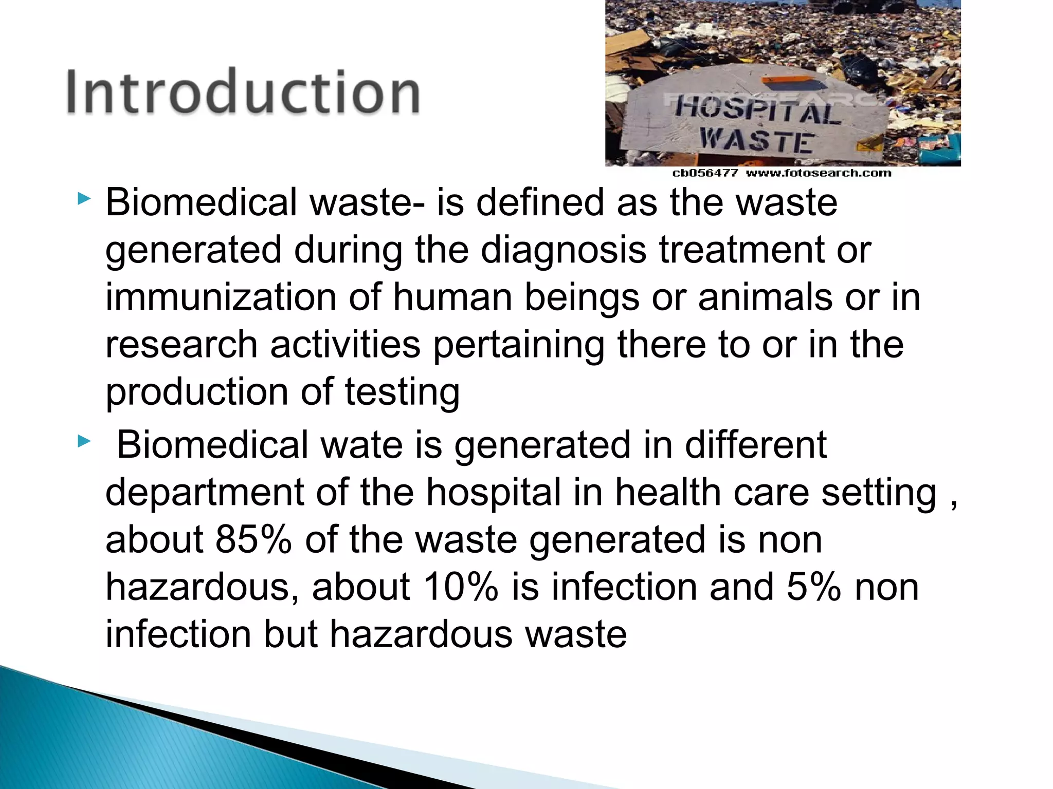Hospital waste management Real time Analysis | PPT