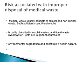 Hospital waste management Real time Analysis | PPT