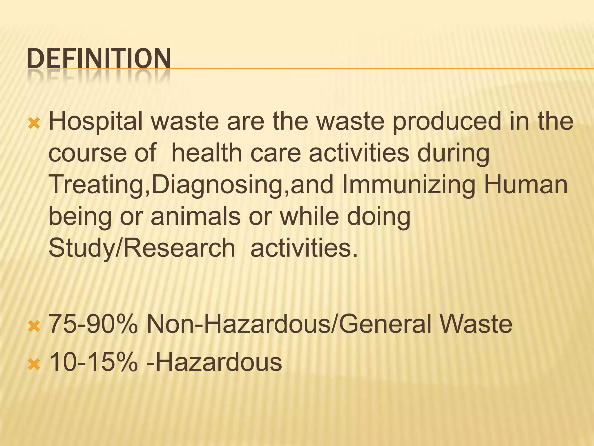 Hospital waste management | PPTX