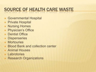 Hospital waste management | PPTX