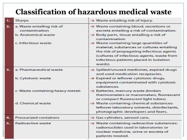 Hospital waste management