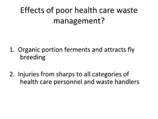 Hospital waste management | PPT | Healthcare Industry | Industries