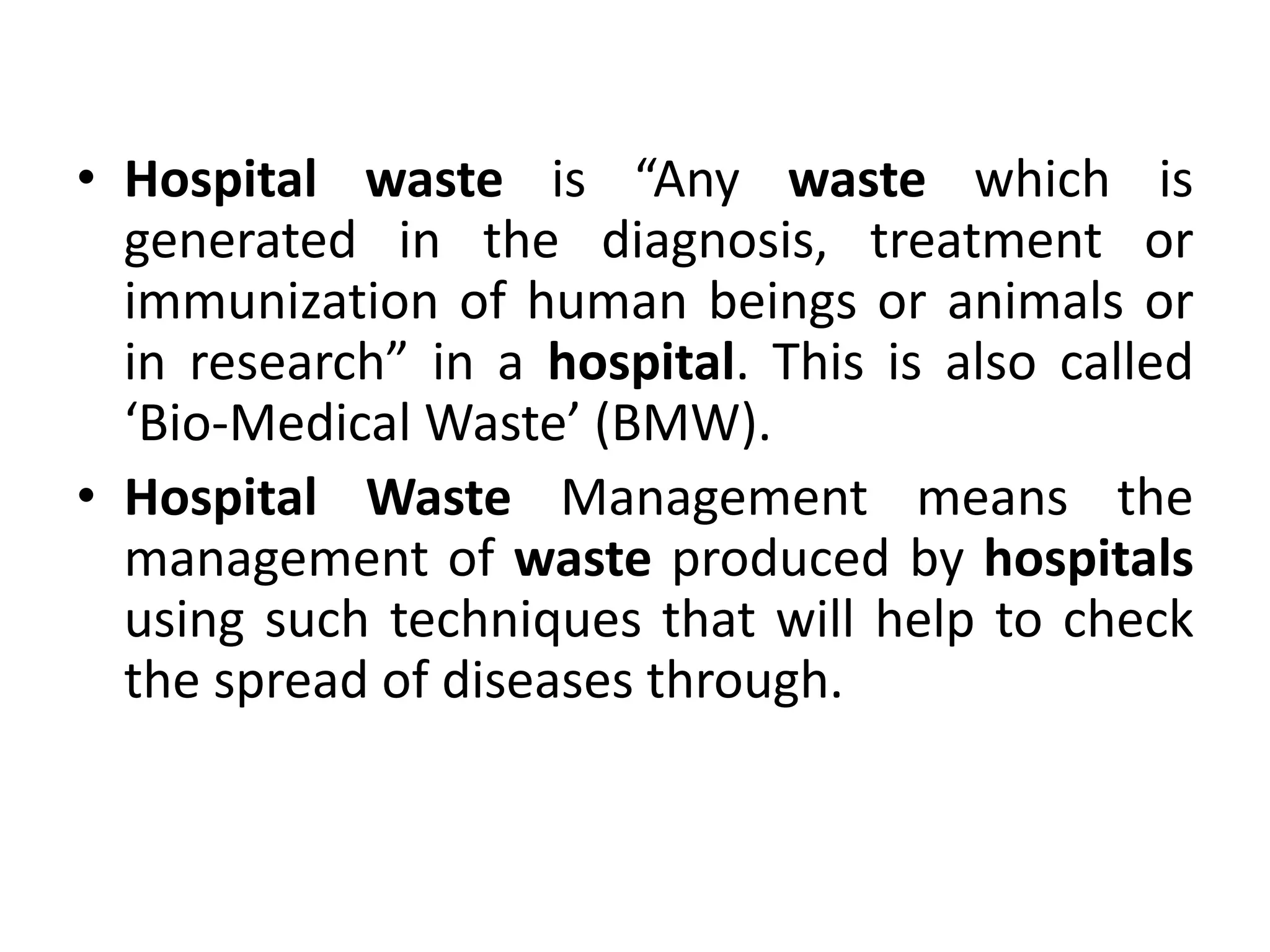 Hospital Waste Management | PPTX