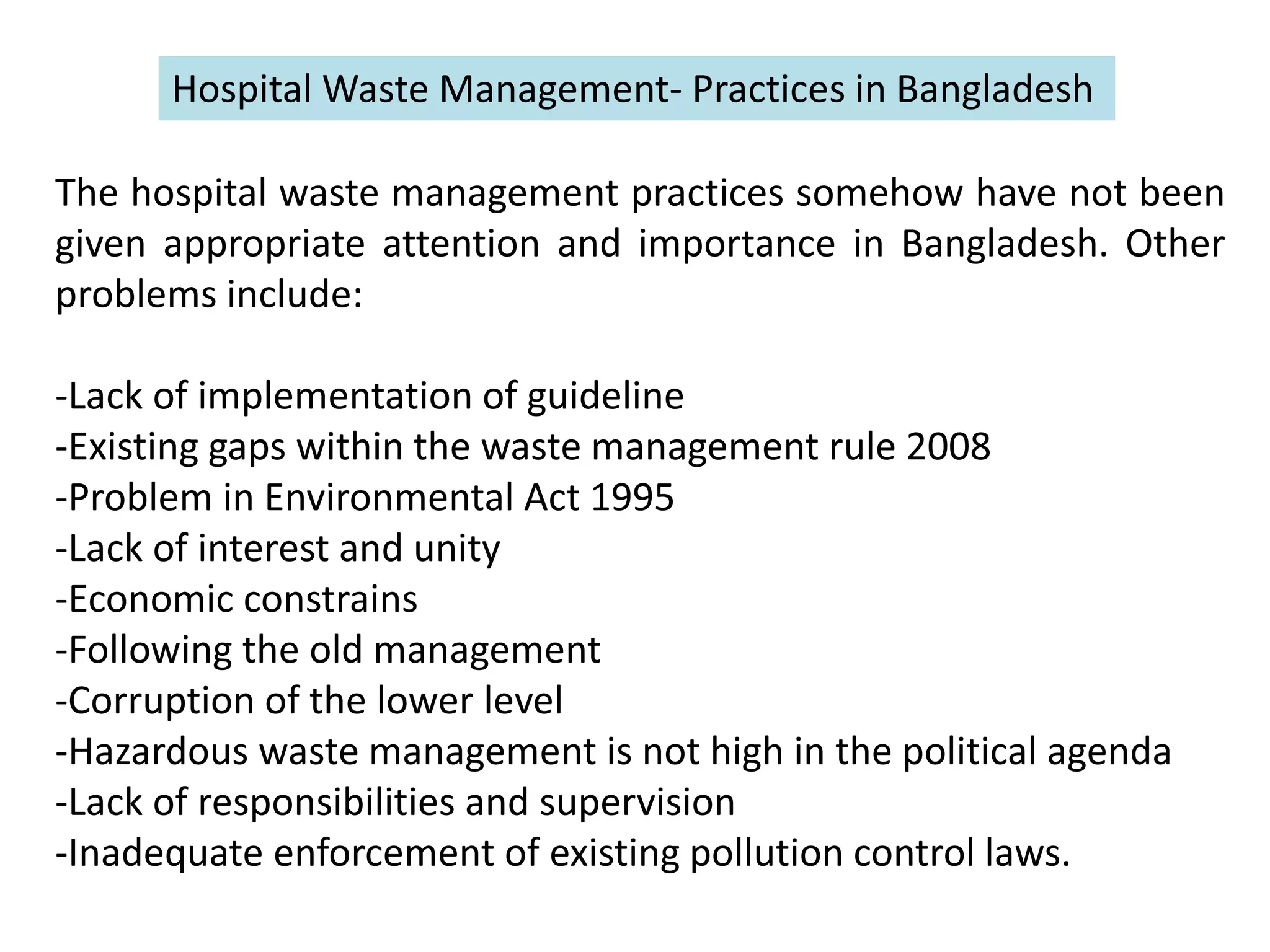 Hospital Waste Management | PPTX