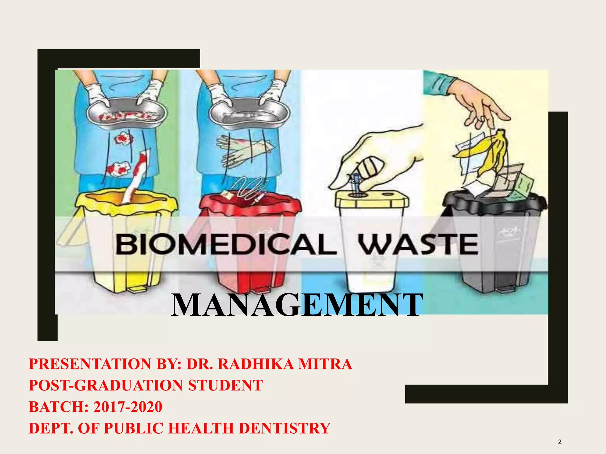 Biomedical waste management | PPTX