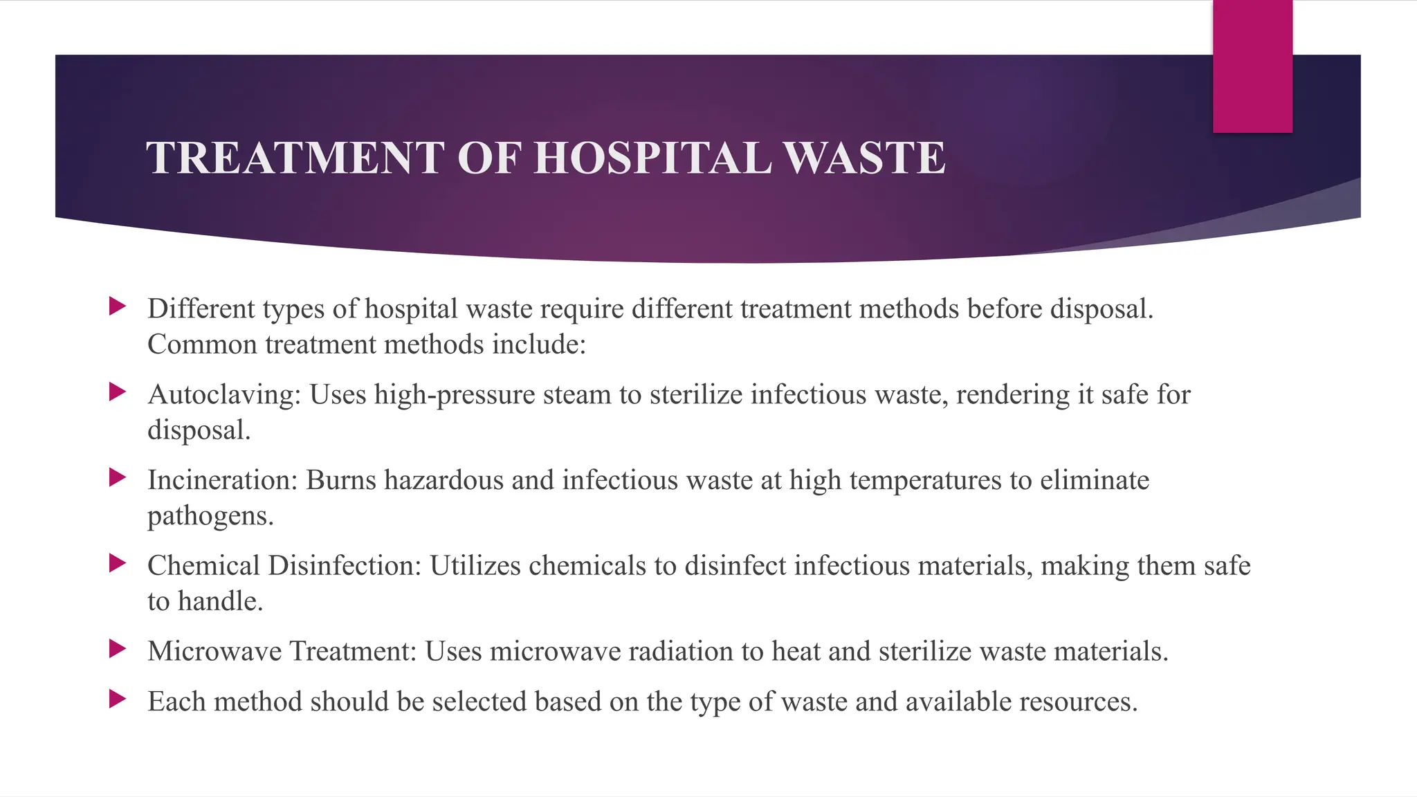 Hospital Waste Management in its settings.pptx