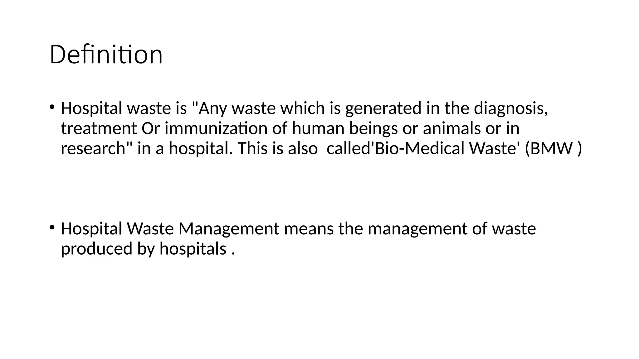 Hospital waste management ppt | PPTX