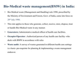 Hospital waste managemnt | PPTX