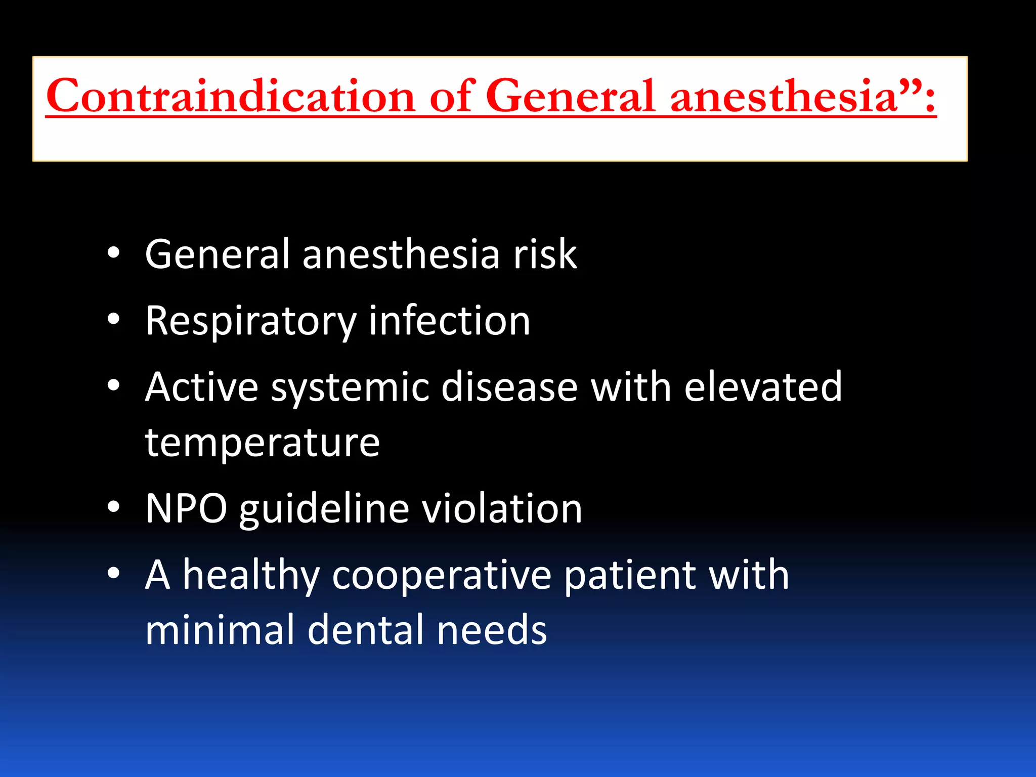 Hospital Dental Services for Children and the Use of General Anesthesia ...
