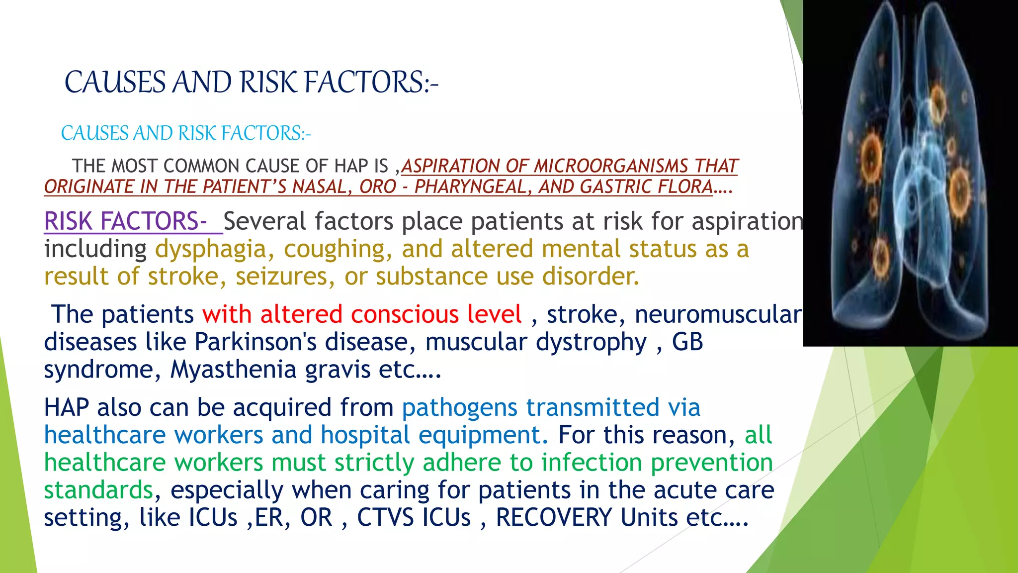 HOSPTAL ACQUIRED PNEUMONIAE , PREVENTION AND MANAGEMENT PROTOCALS ...
