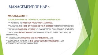 HOSPTAL ACQUIRED PNEUMONIAE , PREVENTION AND MANAGEMENT PROTOCALS ...