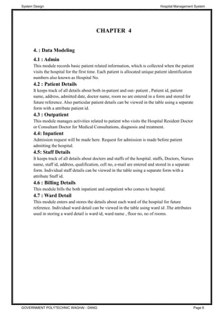 Hosptal management system | PDF
