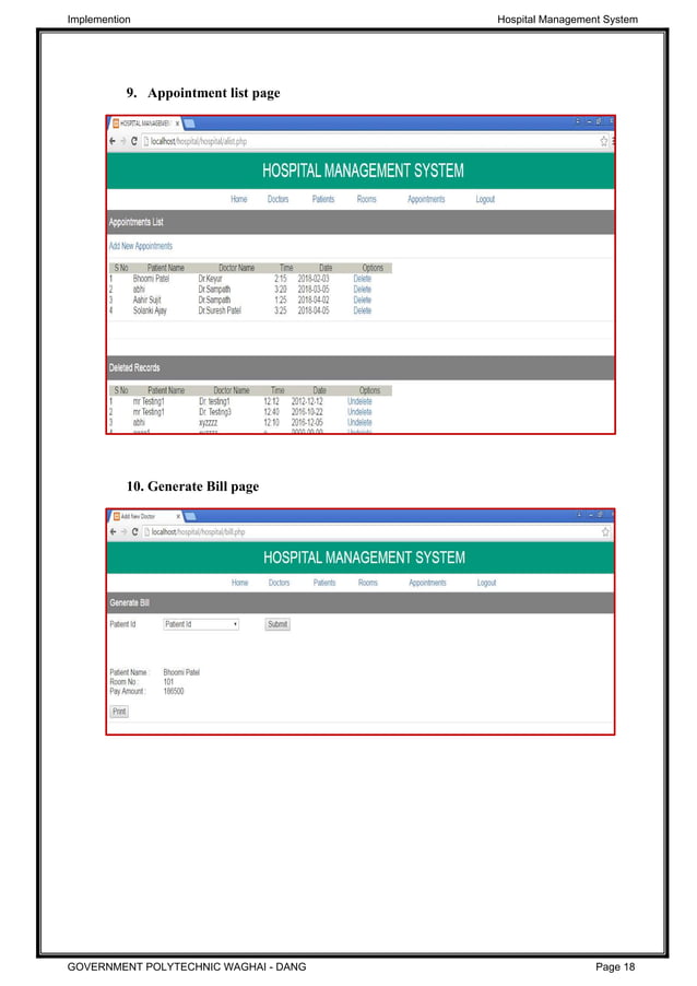 Hosptal management system | PDF