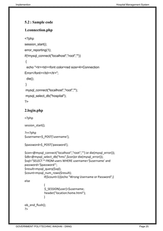 Hosptal management system | PDF