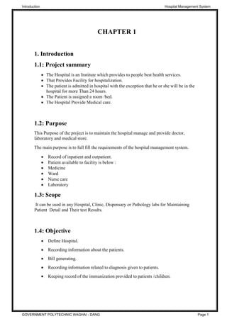 Hosptal management system | PDF