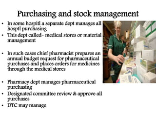 Hosptal pharmacy management | PPTX