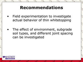 Extending Asphalt Pavement Life Using Thin Whitetopping | PPT