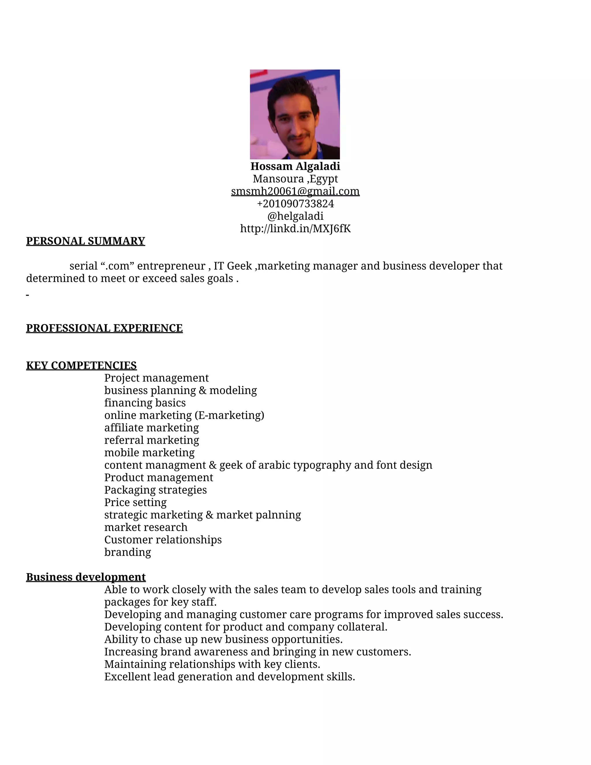 Hossamresume(2) | PDF