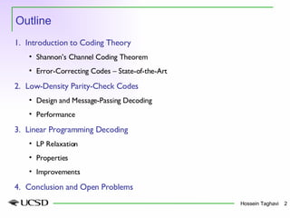 Hossein Taghavi : Codes on Graphs | PPT | Computer Networking | Computing