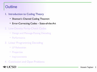 Hossein Taghavi : Codes on Graphs | PPT | Computer Networking | Computing