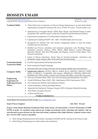 Hossein emadi CV | PDF