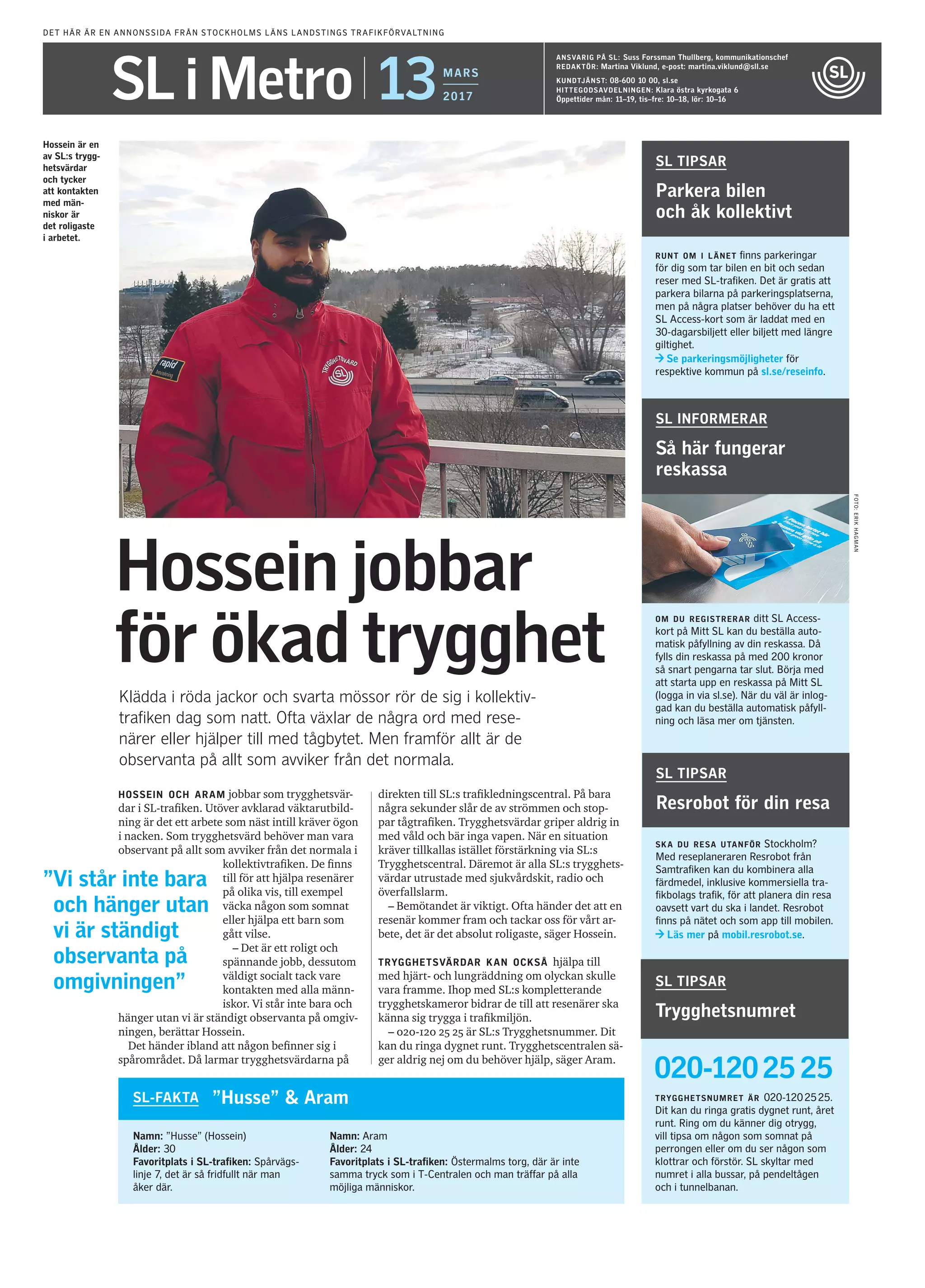 Trygghet en av SL:s viktigaste frågor | PDF