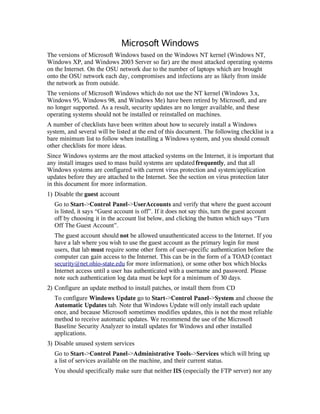 Host Based Security Best Practices | PDF